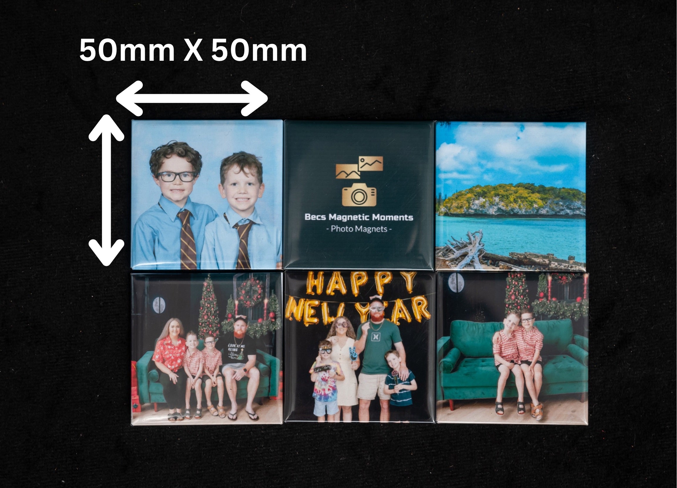 Personalised Photo Magnets – Becs Magnetic Moments